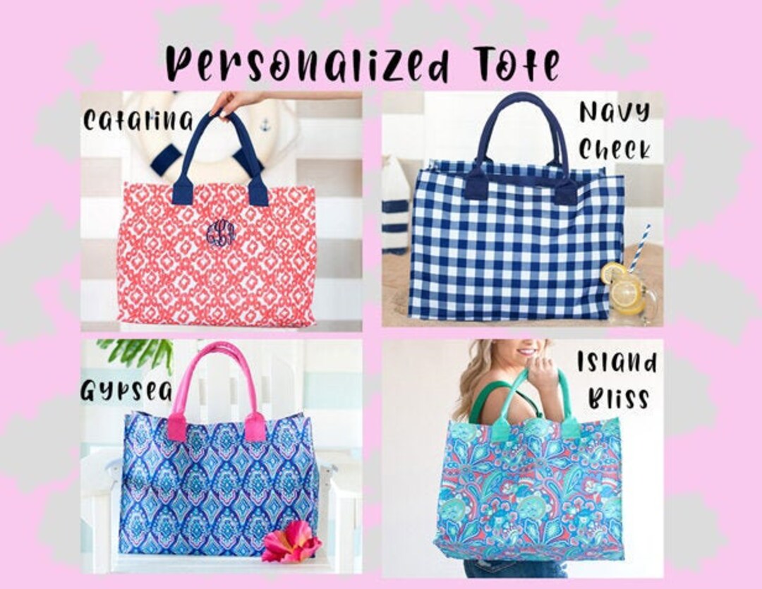 Monogrammed Tote, Pool Tote, Beach Tote, Ultimate Tote, Personalized ...
