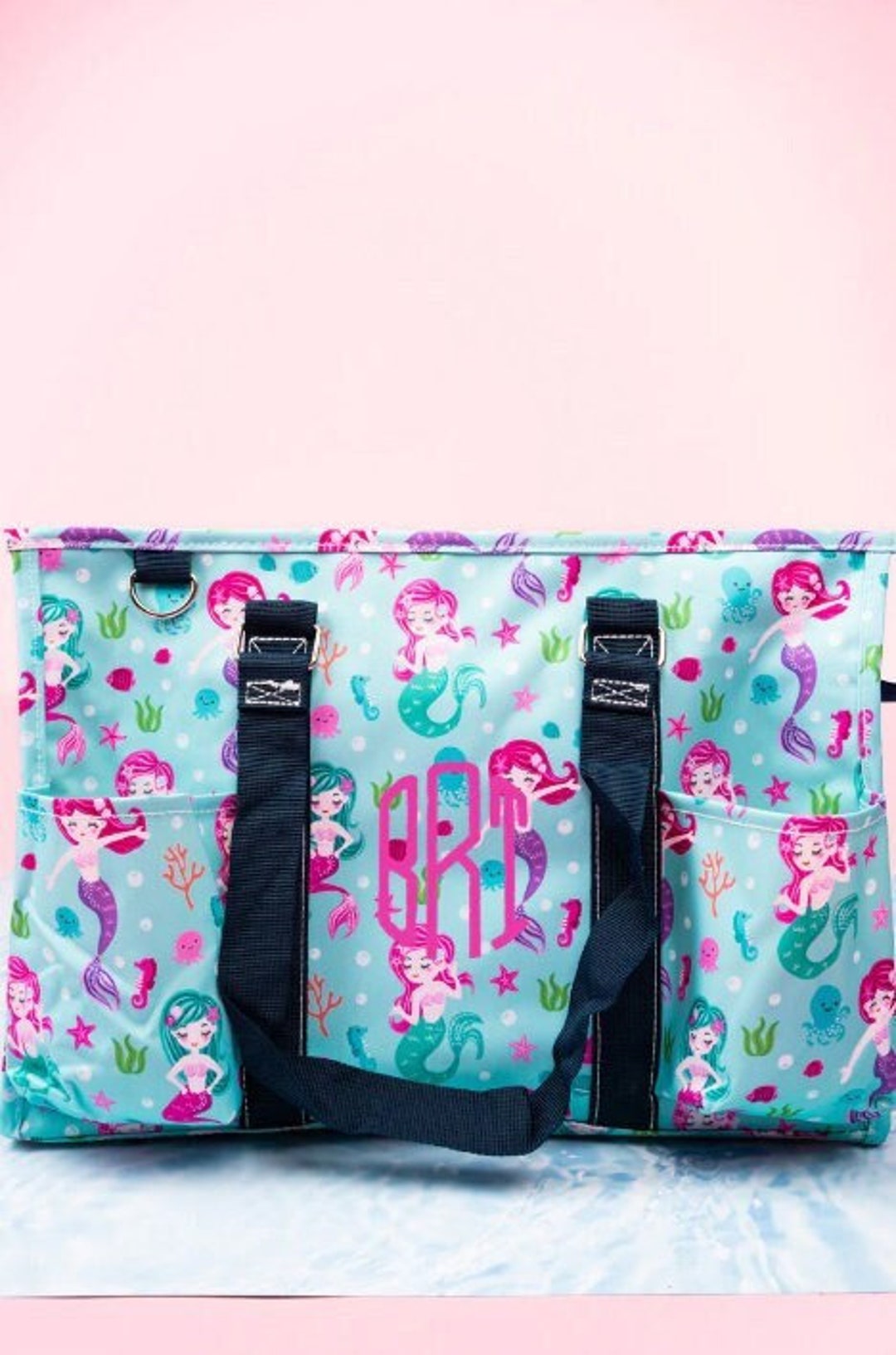 Mermaid Squad Zipper Caddy Organizer Tote, Mermaid Diaper Bag ...