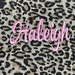 Leopard Everly Wristlet Monogrammed Wristlet Leopard Print - Etsy