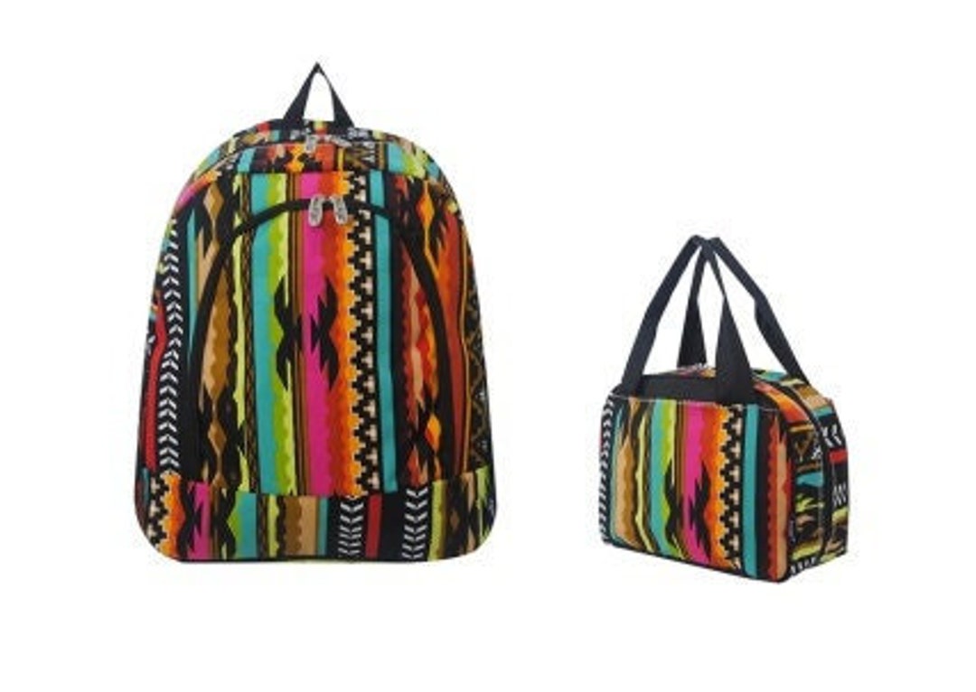 Large Tribal Backpack, Tribal School Bag, Tribal Print Backpack, Aztec ...
