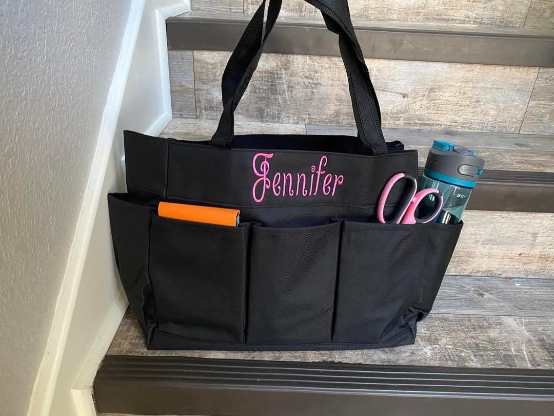 Personalized Rainbow Carry All Tote, College Dorm Shower Caddy, Teacher ...