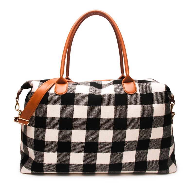 Red and Black Buffalo Plaid Tote Buffalo Plaid Weekender Bag - Etsy