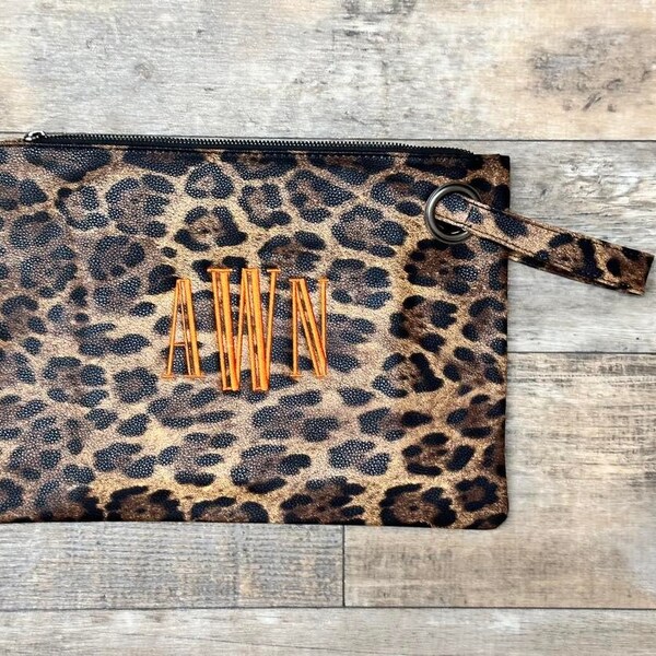 Monogrammed Wristlet - Etsy