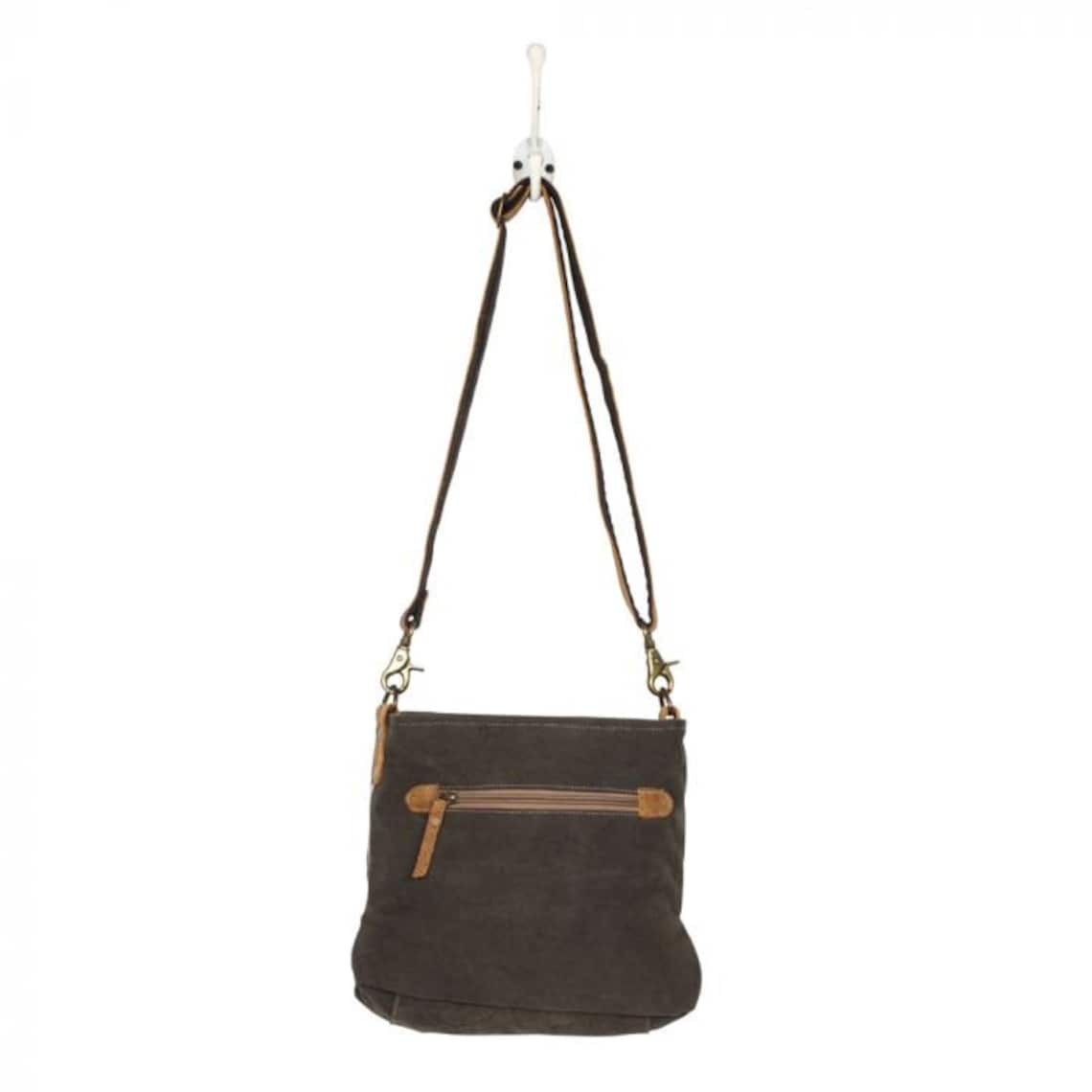 Azure Printed Shoulder Bag, Monogram Shoulder Bag, Embroidered Bag ...