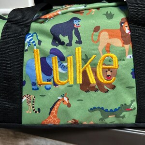 Wildkin Wild Animals Duffel Bag, Personalized Zoo Animal Duffle Bag ...