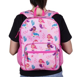 Wildkin Day2day Groovy Mermaids Backpack Lunchbox Set, Monogram ...