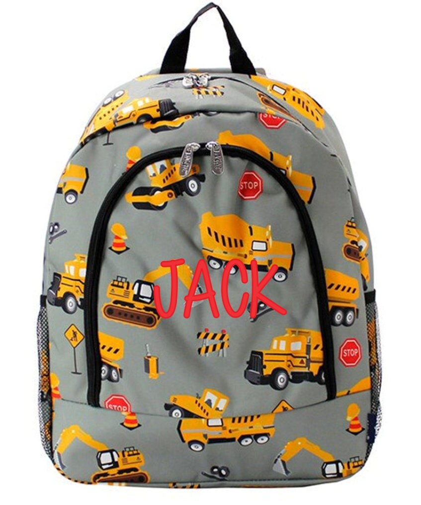 Embroidered Construction Backpack Personalized Construction | Etsy