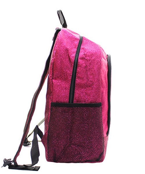 Hot Pink Glitter Backpack Monogram Hot Pink Glitter Backpack | Etsy