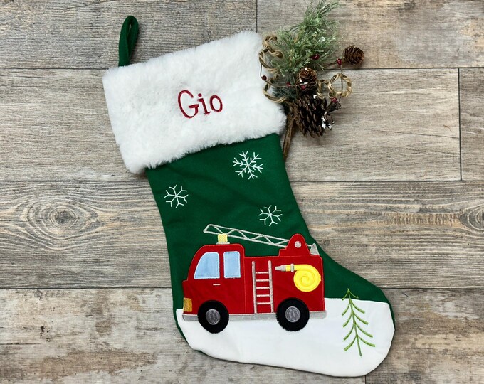 Construction/dump Truck Christmas Stockingpresent Overload - Etsy