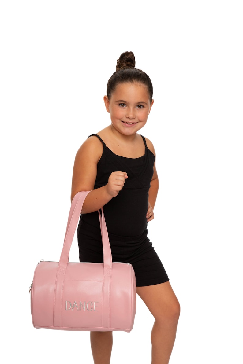 Embroidered Pink Dancer Duffle Bag Dance Gift Girls Dance - Etsy