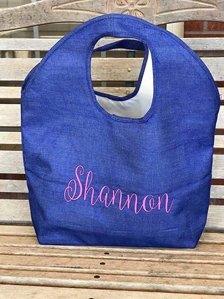 Beach Bag, Personalized Embroidered Beach Tote, Teacher Tote ...