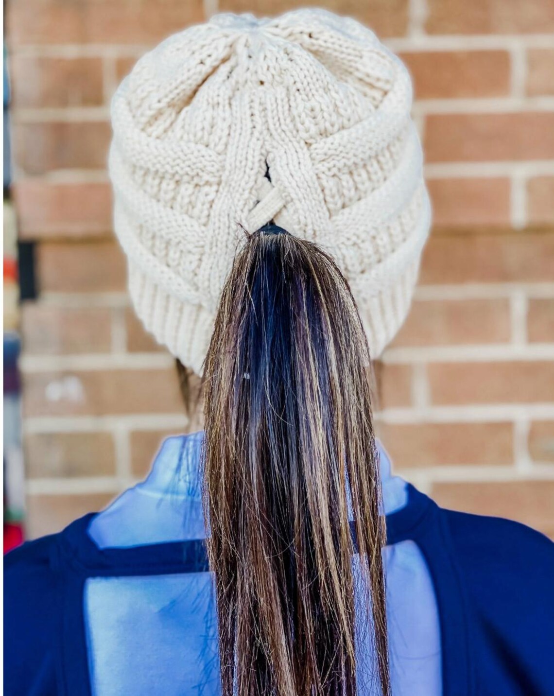 Adult CCB1 Criss-cross Knit Beanie, Personalize Adult Crisscross Knit ...