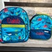 Stephen Joseph Classic Print Shark Backpack Set, Personalize Boys ...