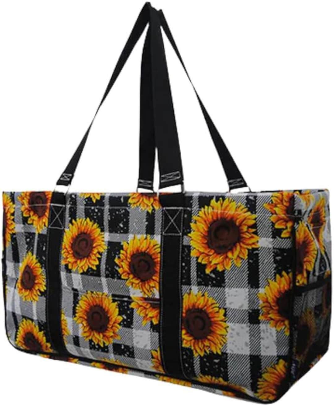 Monogrammed Collapsible Utility Tote, Collapsible Tote, Tailgate Tote ...