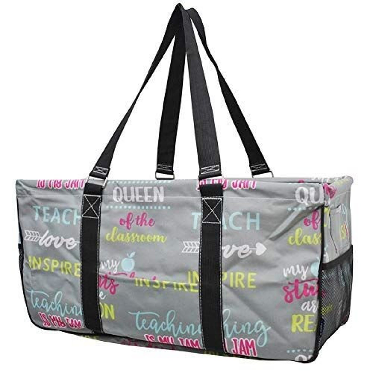 Monogrammed Collapsible Mega Utility Tote Collapsible Tote - Etsy