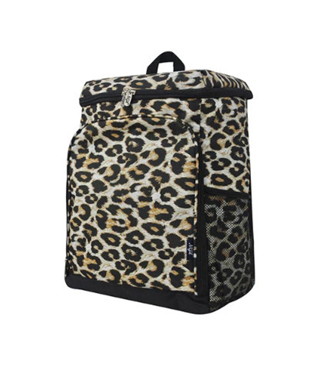 Monogram Leopard Backpack Cooler, Personalize Backpack Cooler, Backpack ...