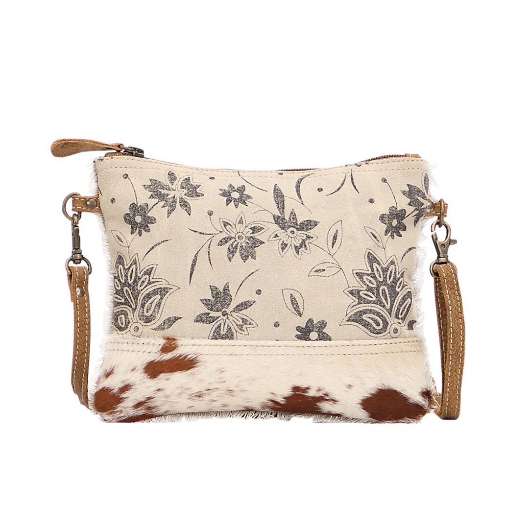 Alluvium Crossbody Bag, Cowhide and Canvas Shoulder Bag, Monogram ...