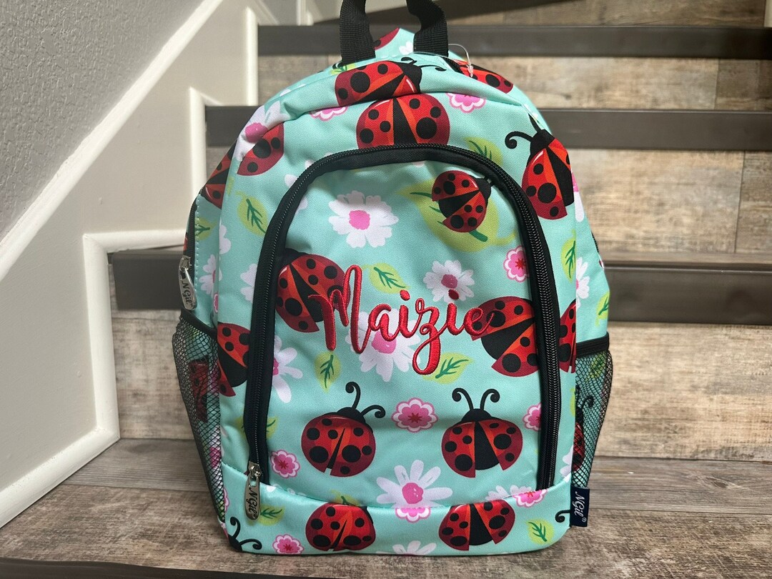 Large or Medium Lady Bug Backpack and Lunchbox, Ladybug Lunch Box ...