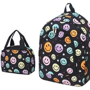 Large Smiley Face Backpack, Smiley School Bag, Girls Smile Backpack ...