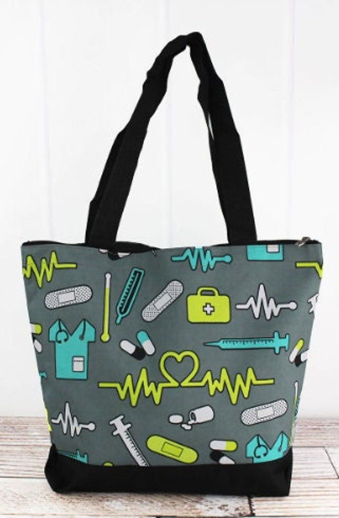 Nurse Tote Bag, Nursing Tote, Shoulder Bag, Personalized Canvas Camo ...