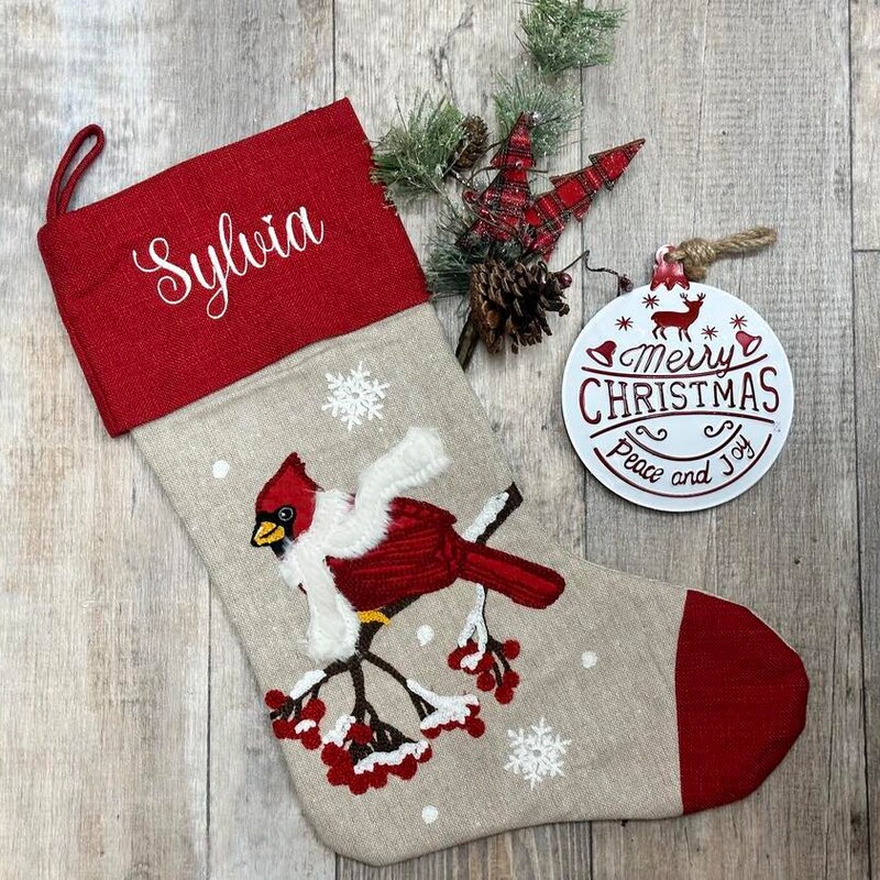 Embroidered Cardinal - Etsy