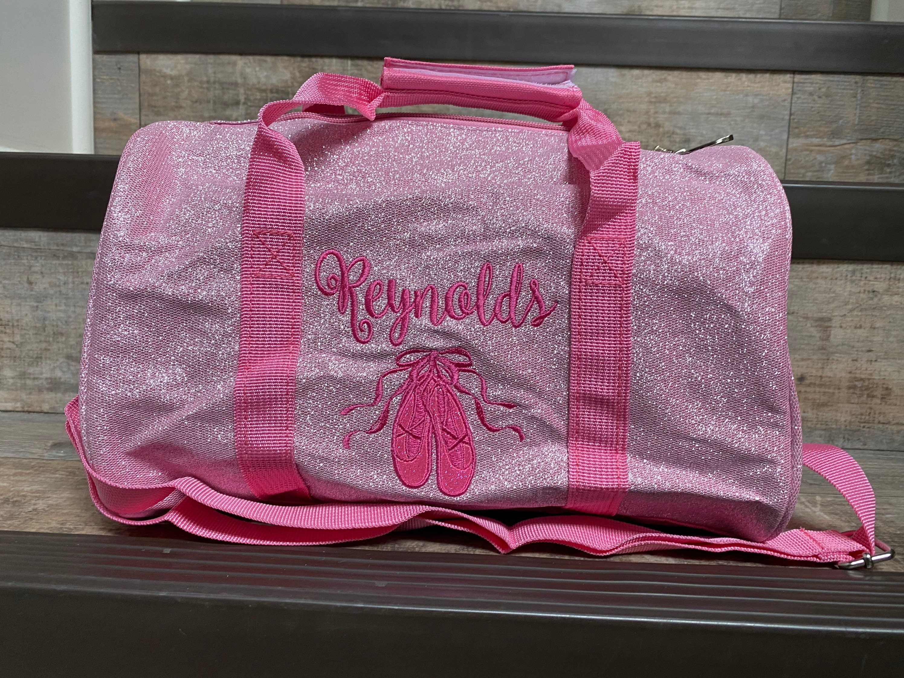 Medium 12 Pink Glitter Dance Bag With Dance Shoes | Etsy