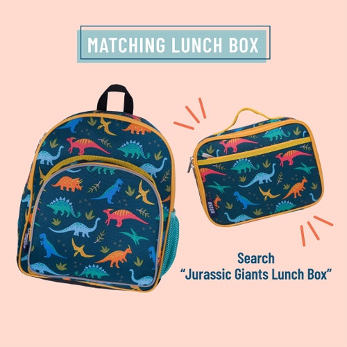 Wildkin Jurassic Dinosaurs Backpack Lunchbox Set Monogram - Etsy