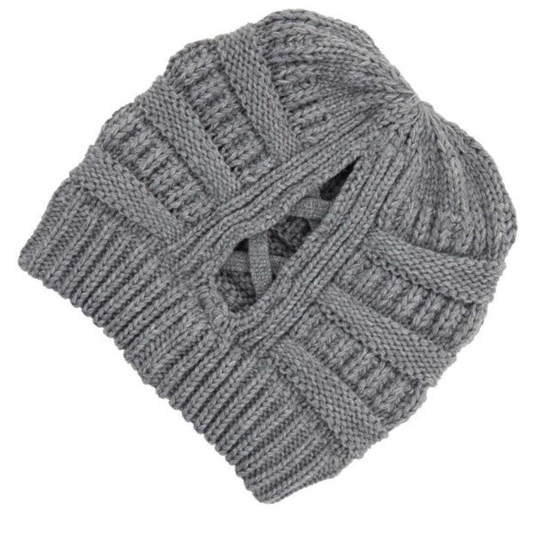 Adult CCB1 Criss-cross Knit Beanie, Personalize Adult Crisscross Knit ...