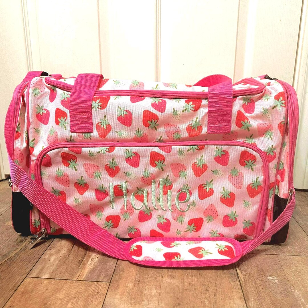 Wildkin Strawberries Weekender Duffel Bag , Girls Suitcase, Girls ...