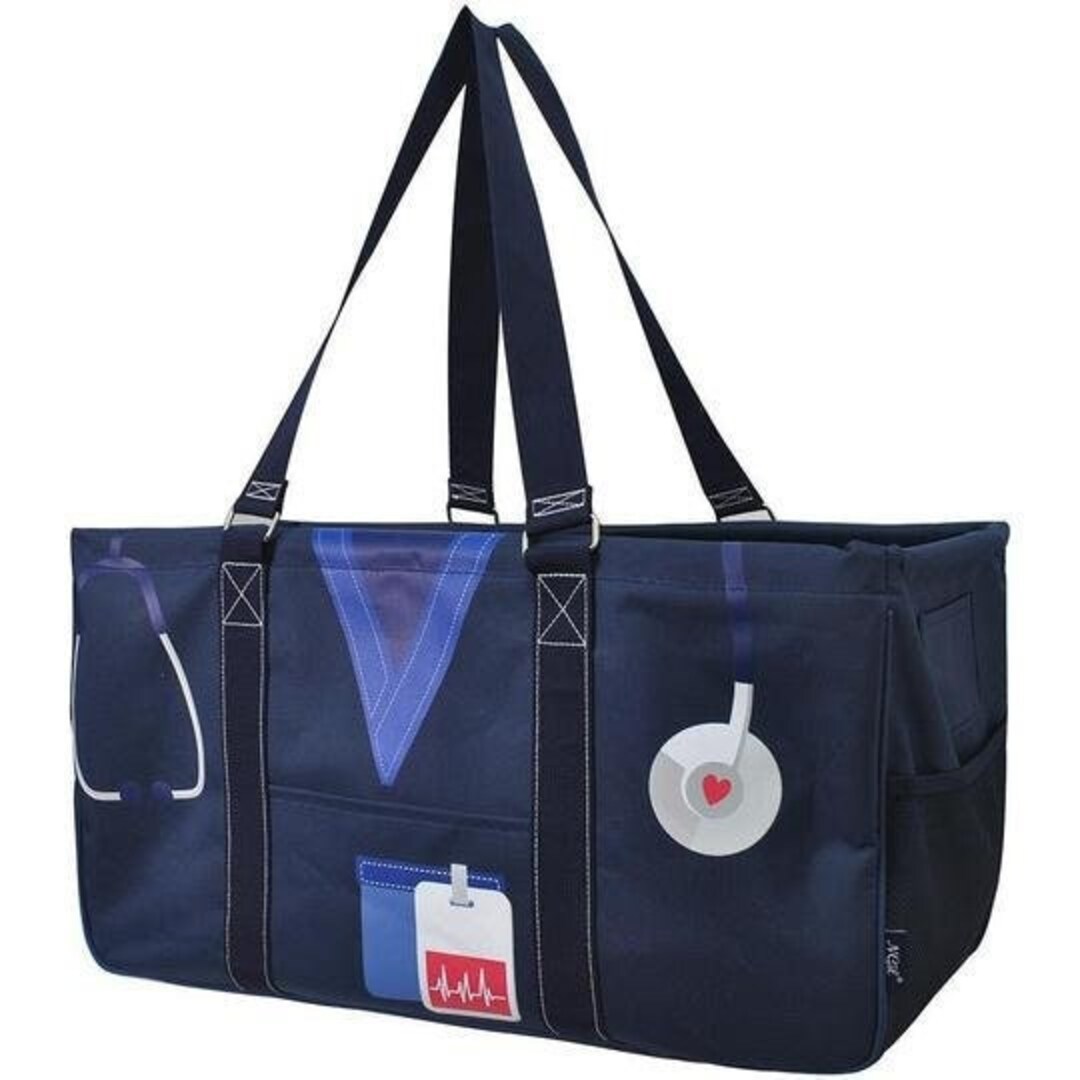 Monogrammed Collapsible Utility Tote, Collapsible Tote, Tailgate Tote ...