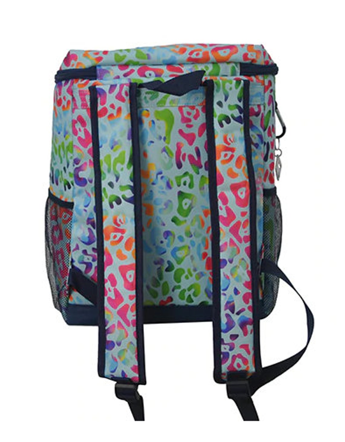 Monogram Rainbow Cheetah Backpack Cooler Personalize Backpack - Etsy
