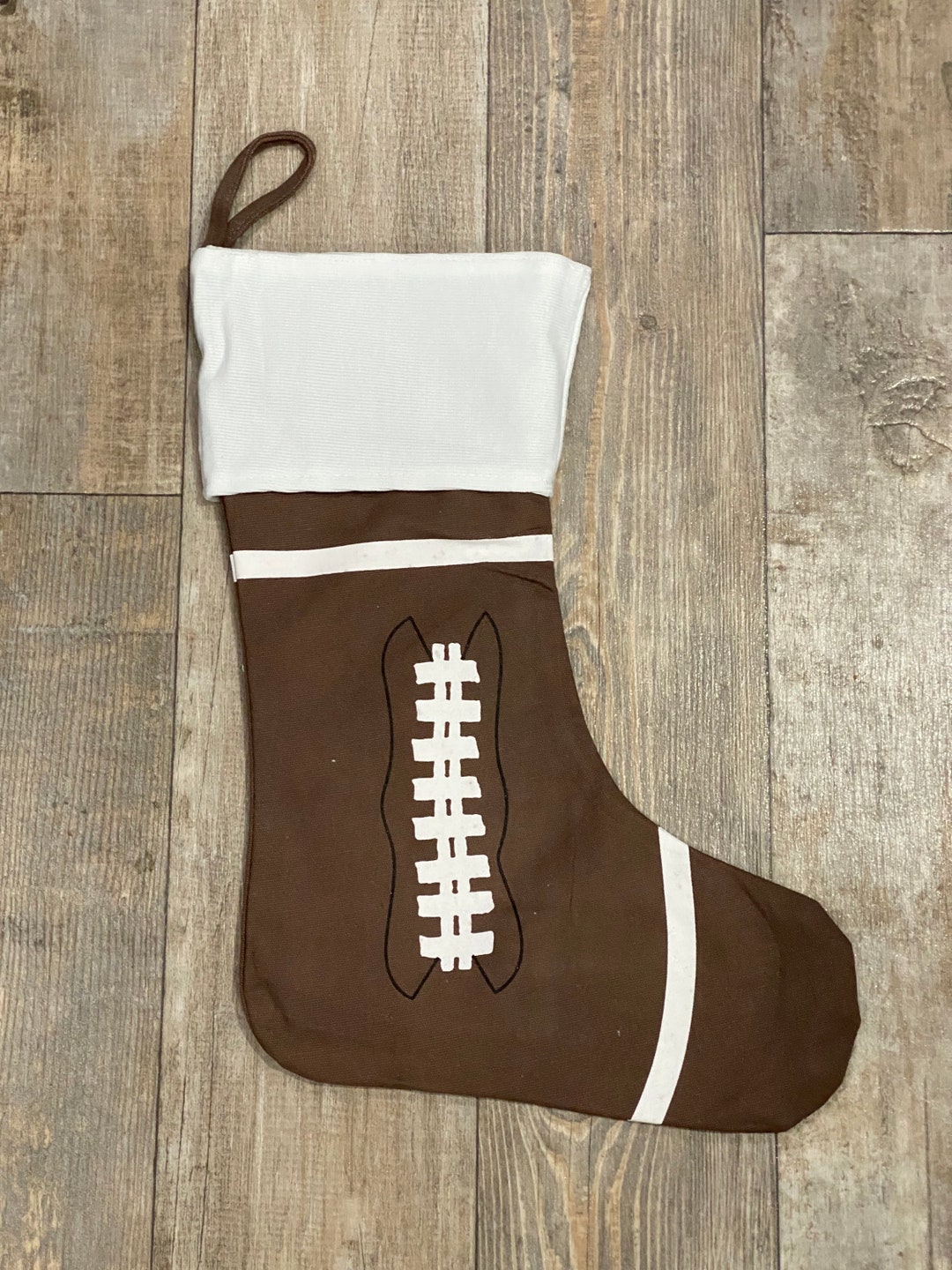 Personalized Football Stocking, Stockings, Boy Football Christmas ...