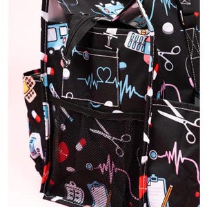 Personalized Embroidered NGIL 733 Large Zipper Caddy Nurse Organizer ...