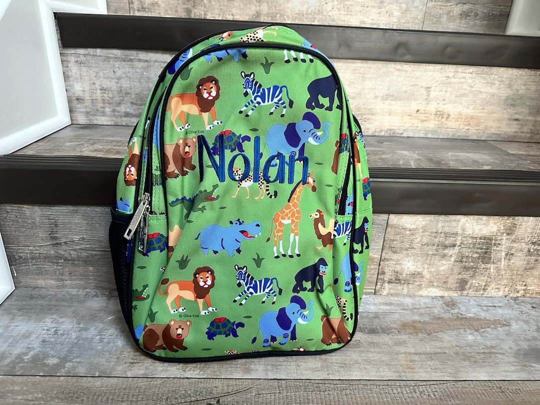 Wildkin 15 Inch Wild Animals Backpack, Monogram Backpack , Boy or Girl ...