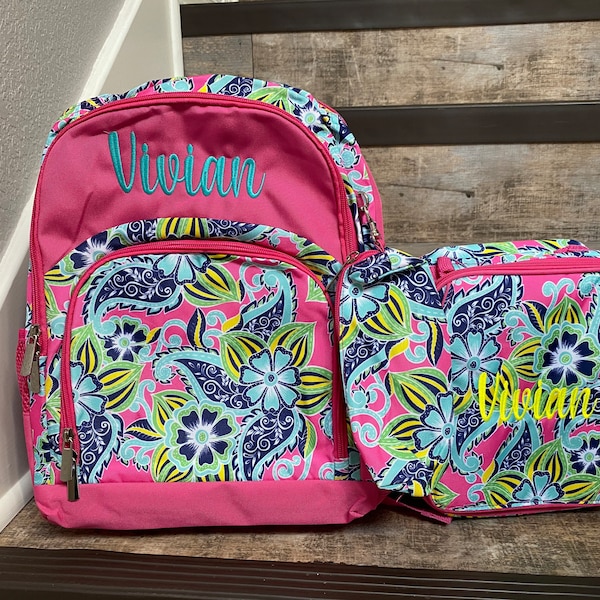 Embroidered Backpack - Etsy