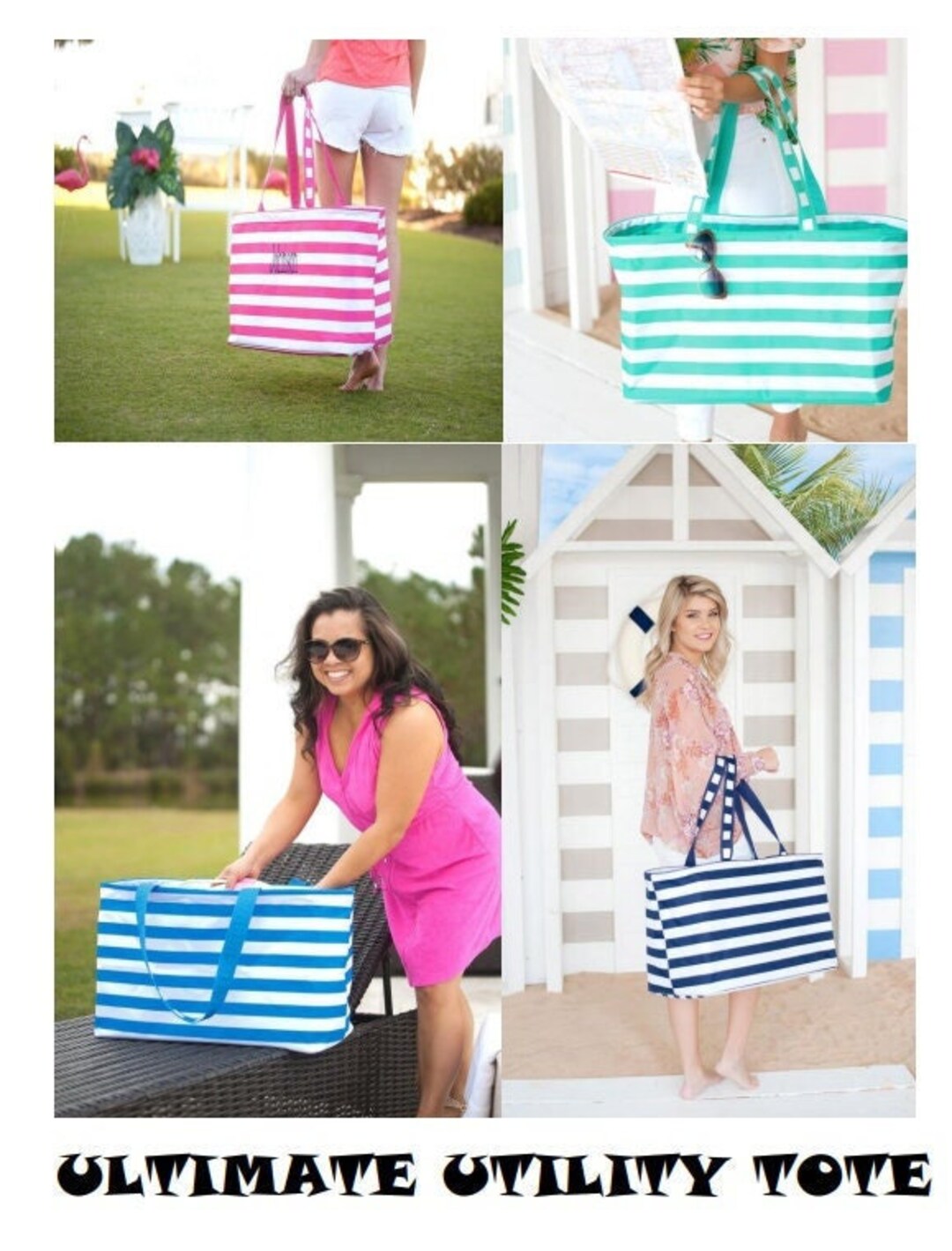 Monogrammed Utility Tote, Game Day Tote, Tailgate Tote, Ultimate Tote ...