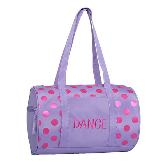 Embroidered Pink Dancer Duffle Bag Dance Gift Girls Dance - Etsy