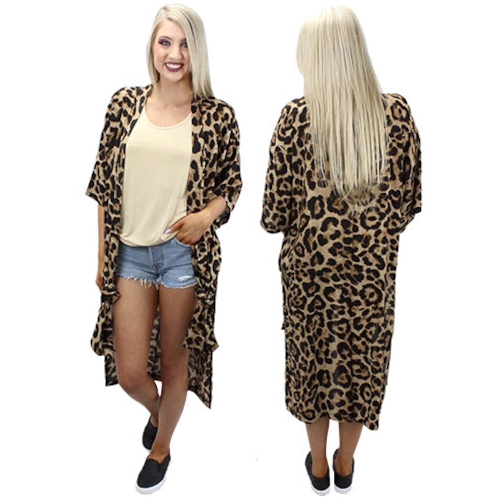 Leopard Duster Duster Animal Print Duster Gift for Her - Etsy