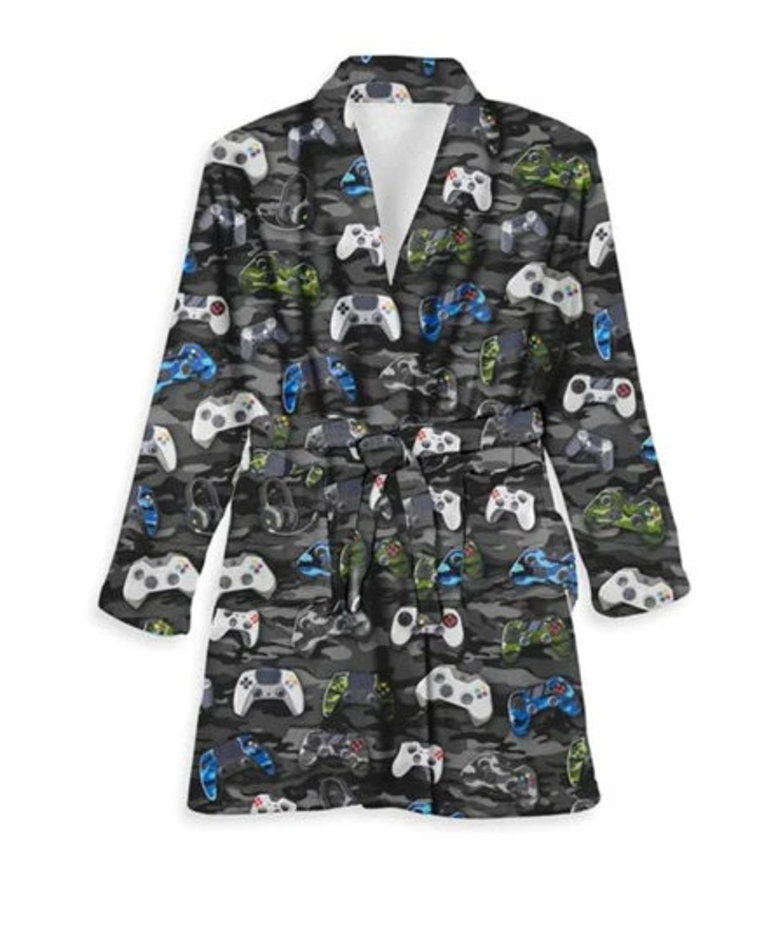 Personalized Kids Fuzzy Video Games Robe, Boys Fuzzy Games Robe ...