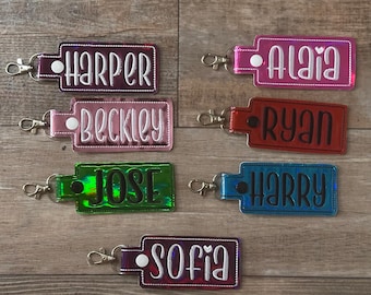 Custom Name Tag, Embroidery Name Tag, Personalized Luggage Tag ...