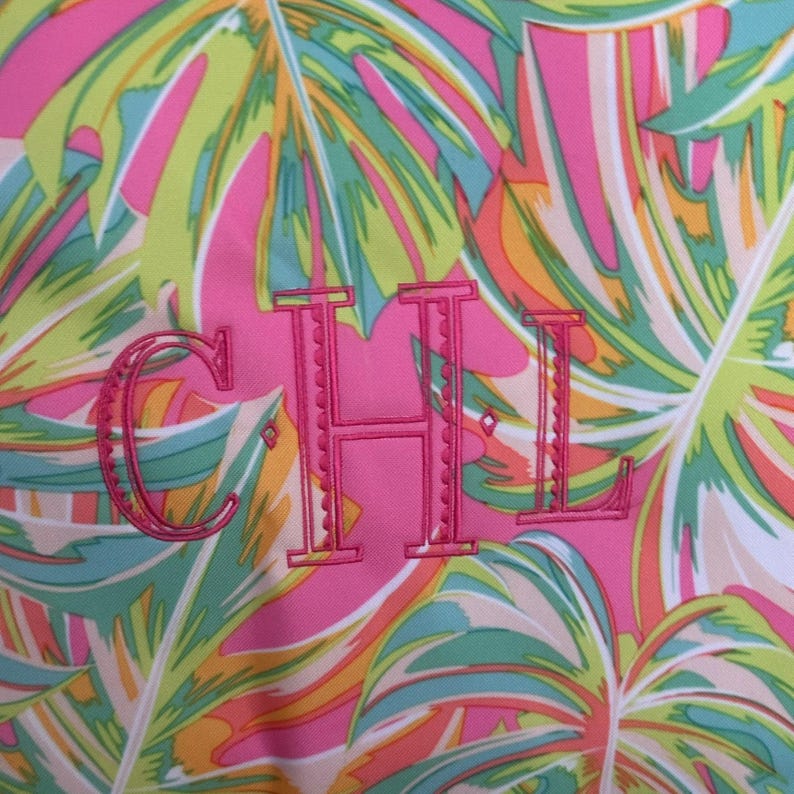 Personalized Embroidered Viv and Lou Beach Bag, Monogram Bridesmaid ...