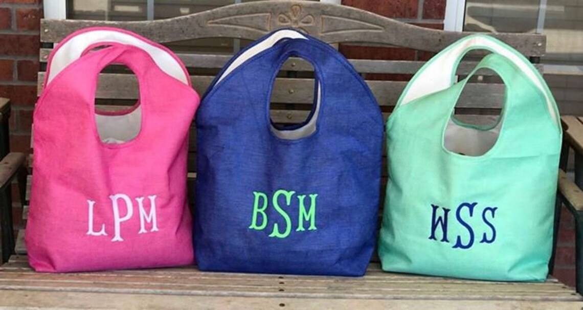 Beach Bag, Personalized Embroidered Beach Tote, Teacher Tote ...