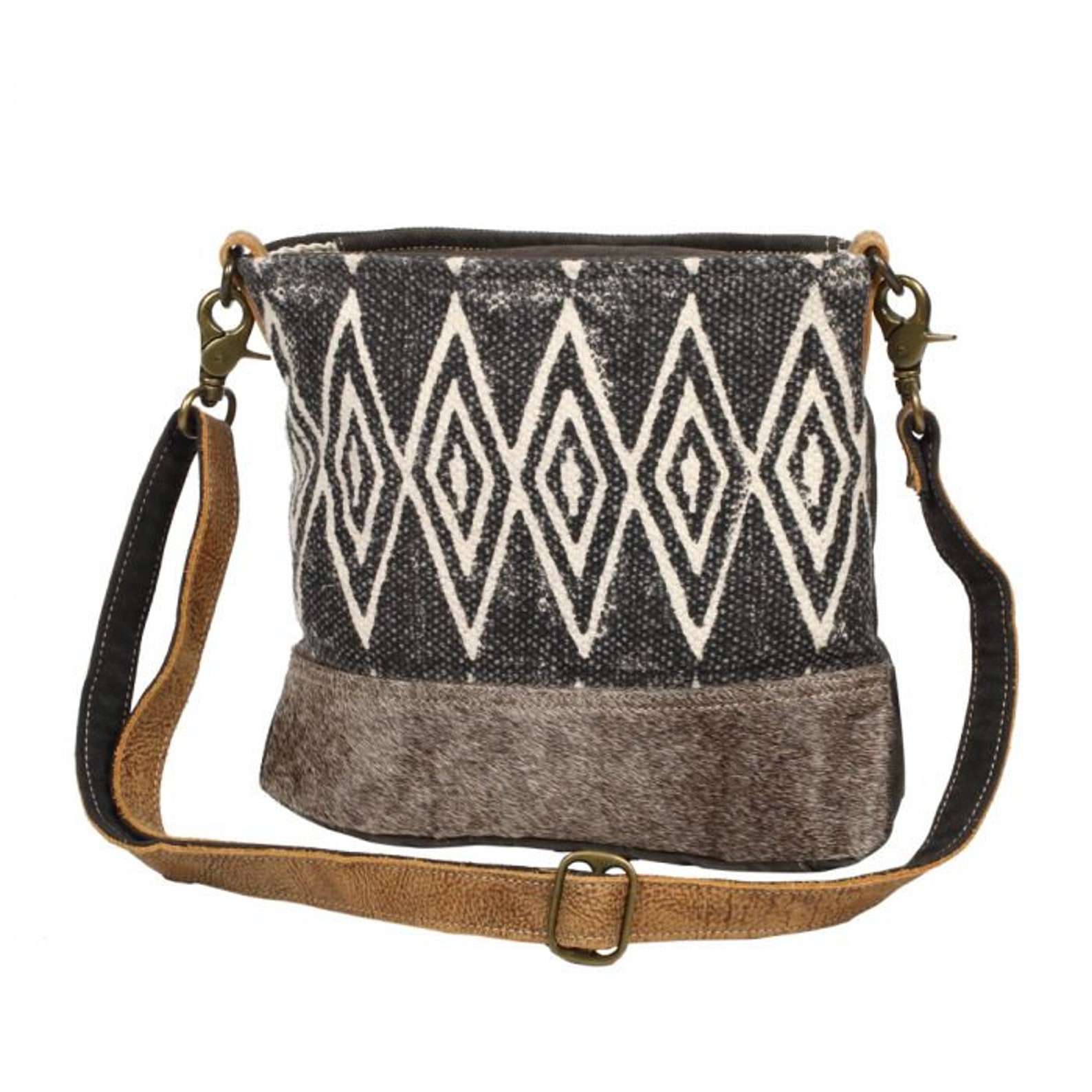 Azure Printed Shoulder Bag, Monogram Shoulder Bag, Embroidered Bag ...