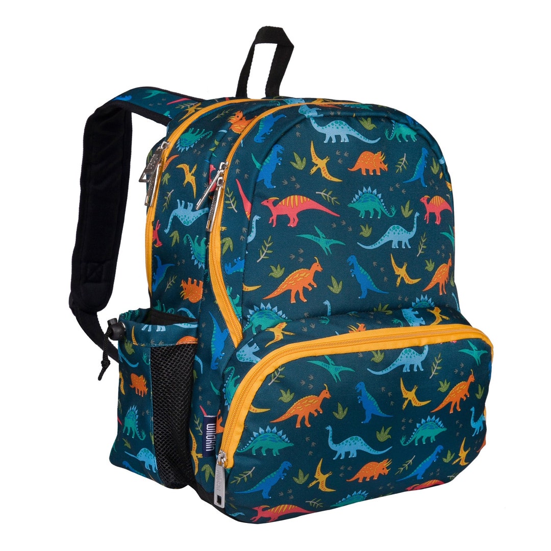 Wildkin 17 Inch Jurassic Dinosaur Backpack Lunchbox Set, Monogram ...