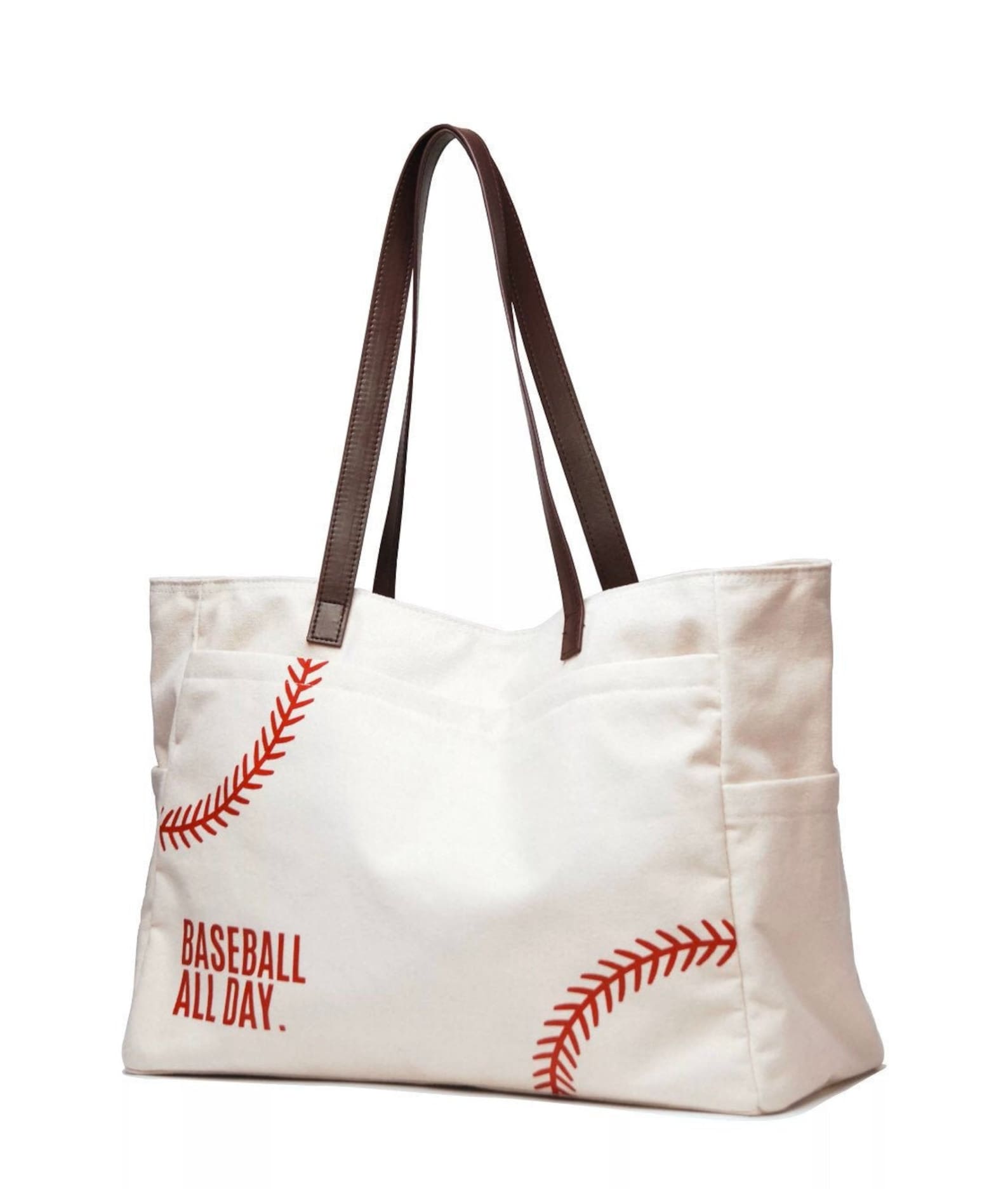 Embroidered Baseball Tote Bag, Baseball Mom Tote, Baseball Bag ...
