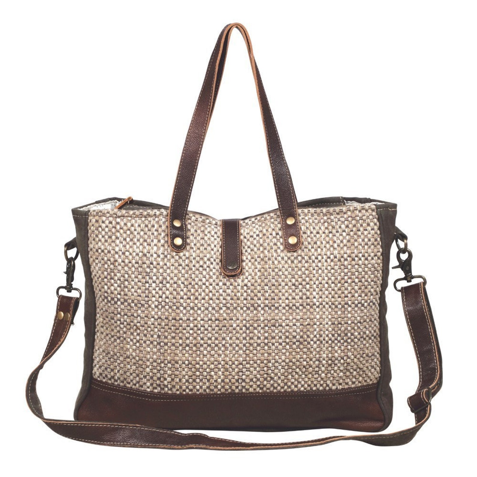 Formalistic Upcycled Canvas Weekender Bag Monogram Travel - Etsy