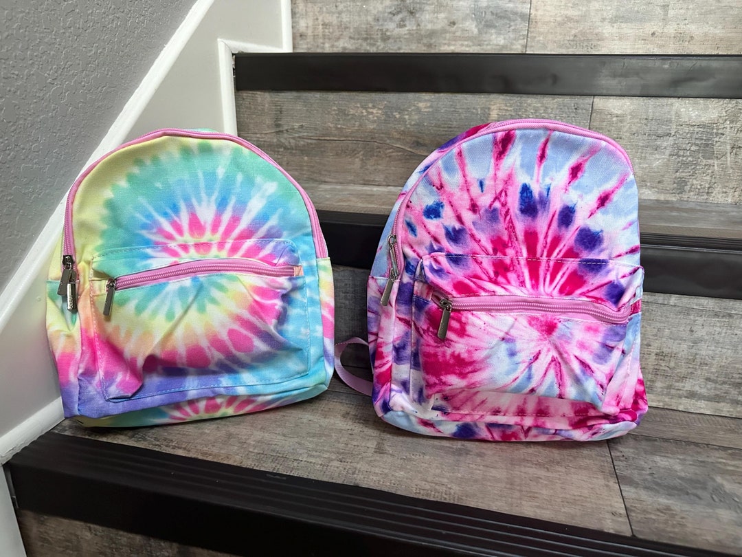 Personalized Mini 12" Tie Dye Backpack, Monogram Mini 12"tie Dye ...