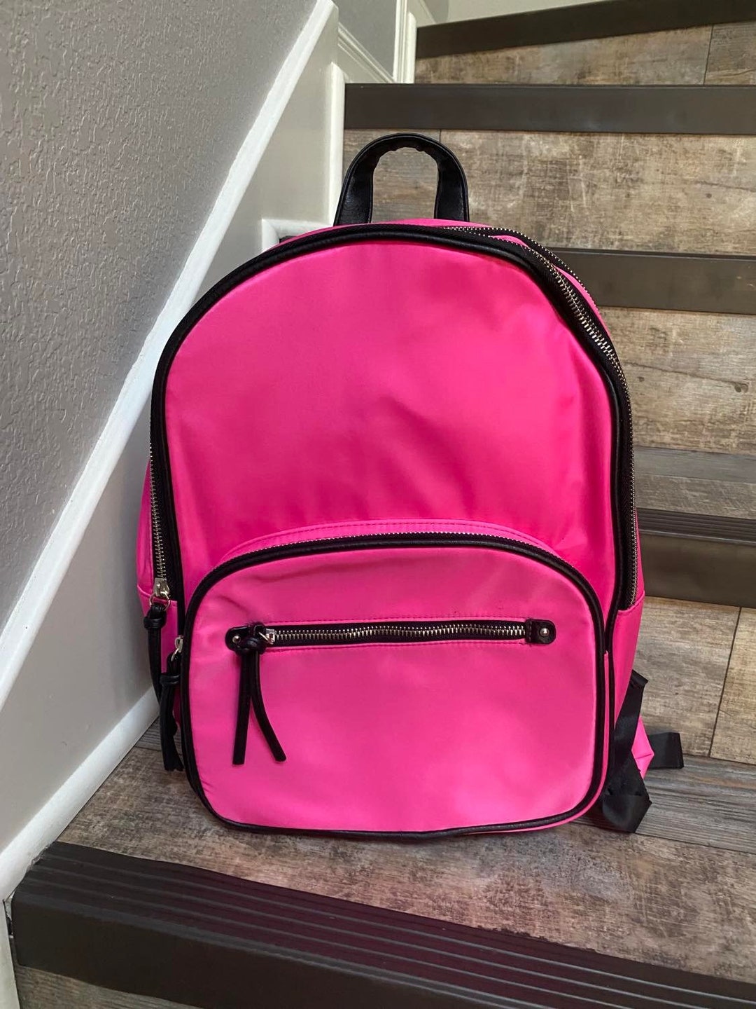 Pink Backpack, Monogram Pink Backpack, Personalize Girls Backpack ...