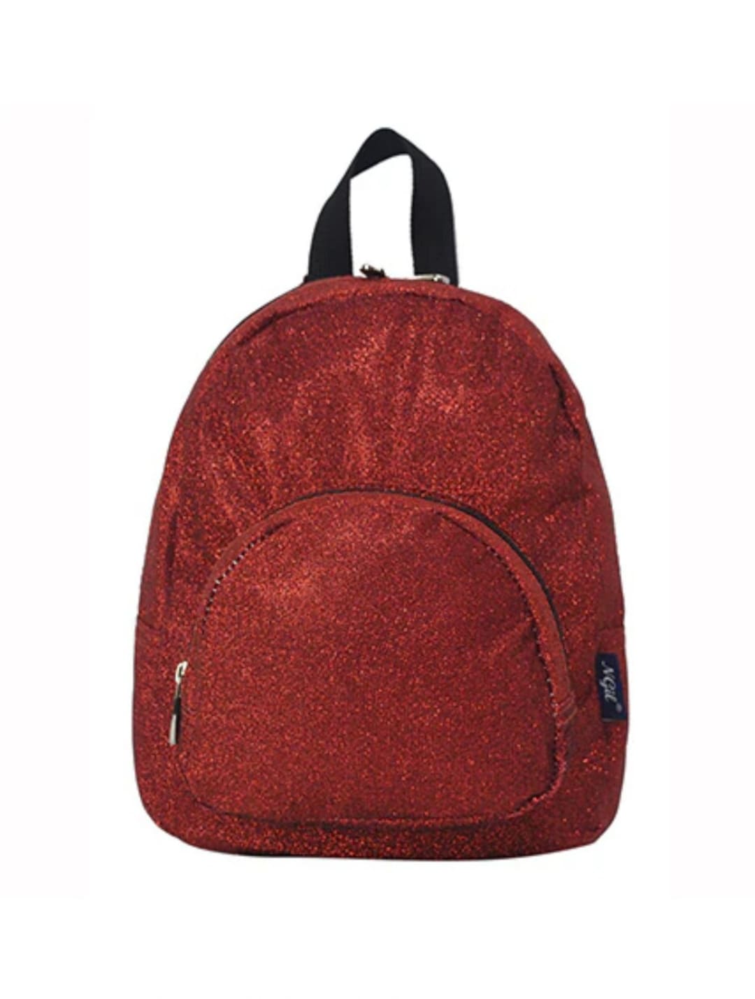 Small Toddler Mini Red Glitter Backpack, Monogram Toddler Dance ...