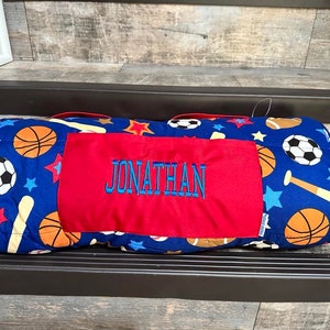 Sports Nap Mat, Personalized Nap Mat, Day Care Nap Mat, Preschool Nap ...